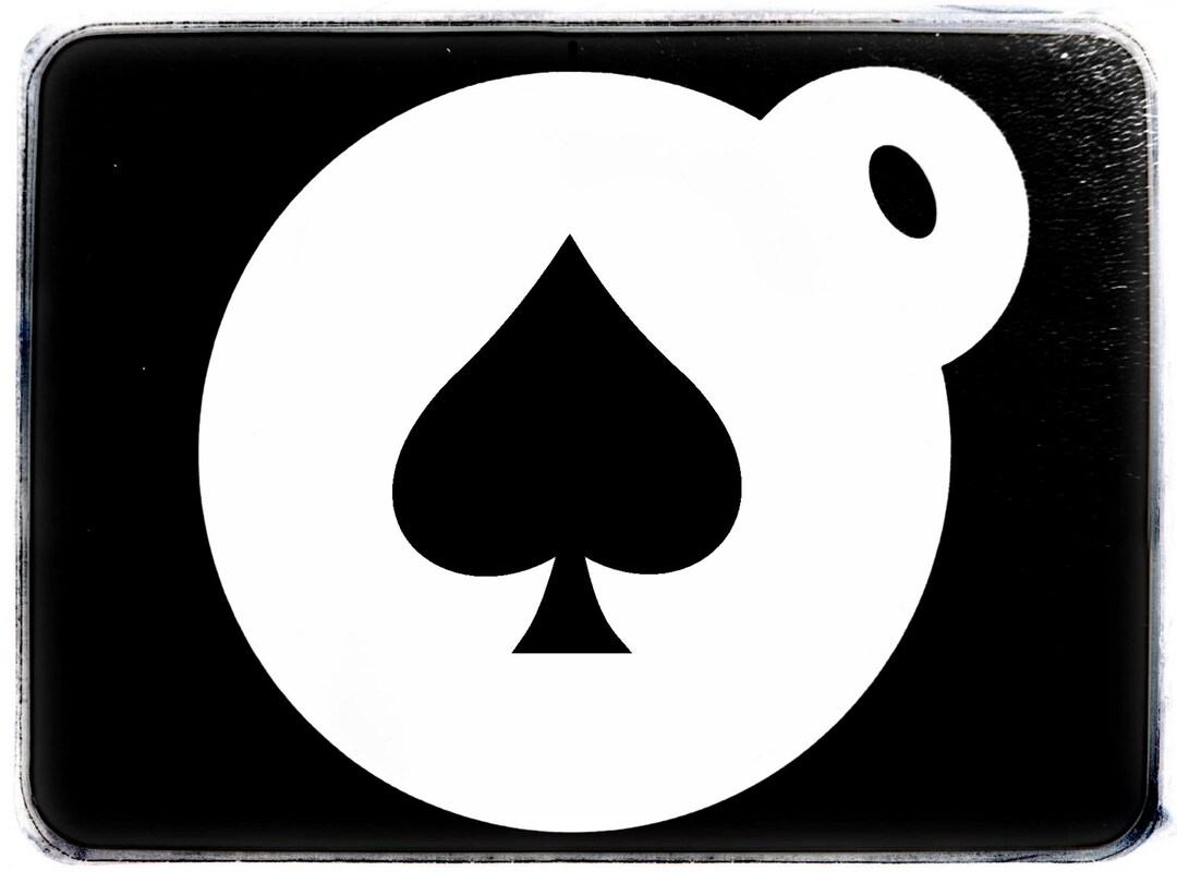 0276 Spades Silhouette Coffee Stencil Mylar 190GSM A5 A4 Size Cake ...