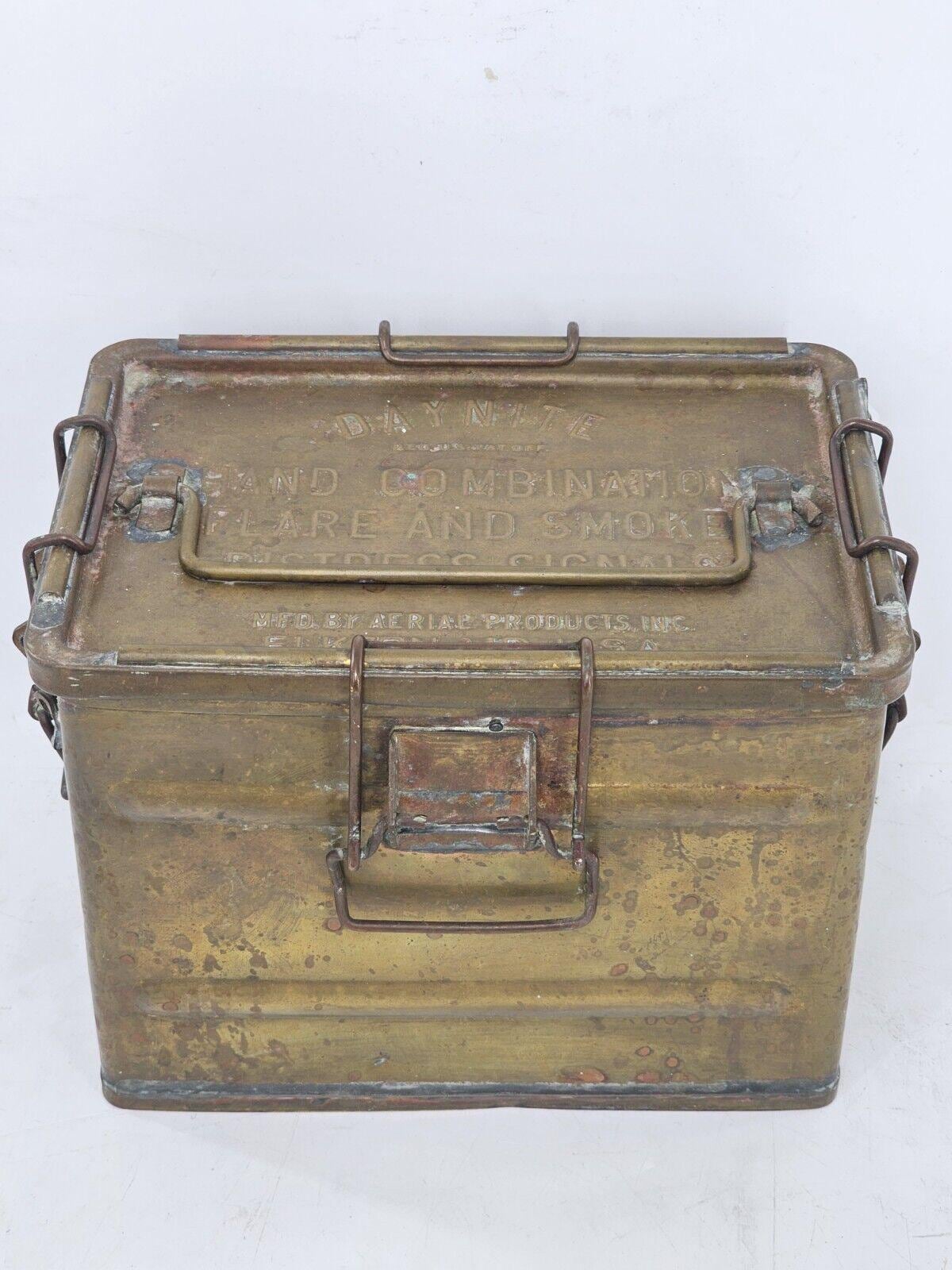 Vintage Military Flare and Smoke Distress Signal Box Mfd Aerial ...