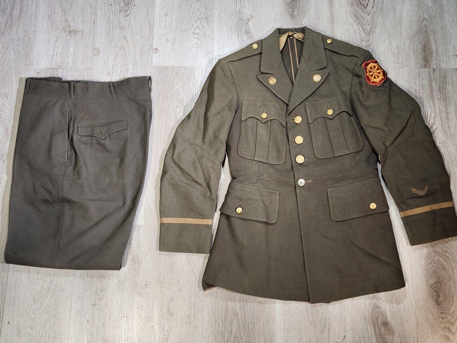 1942 WWII US Army Officer Uniform Jacket Coat - Etsy