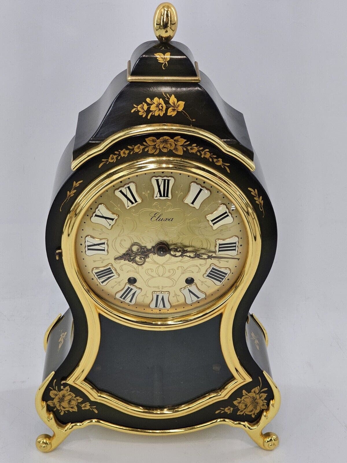 Beautiful Eluxa Mantle Clock Missing Finial but Works - Etsy