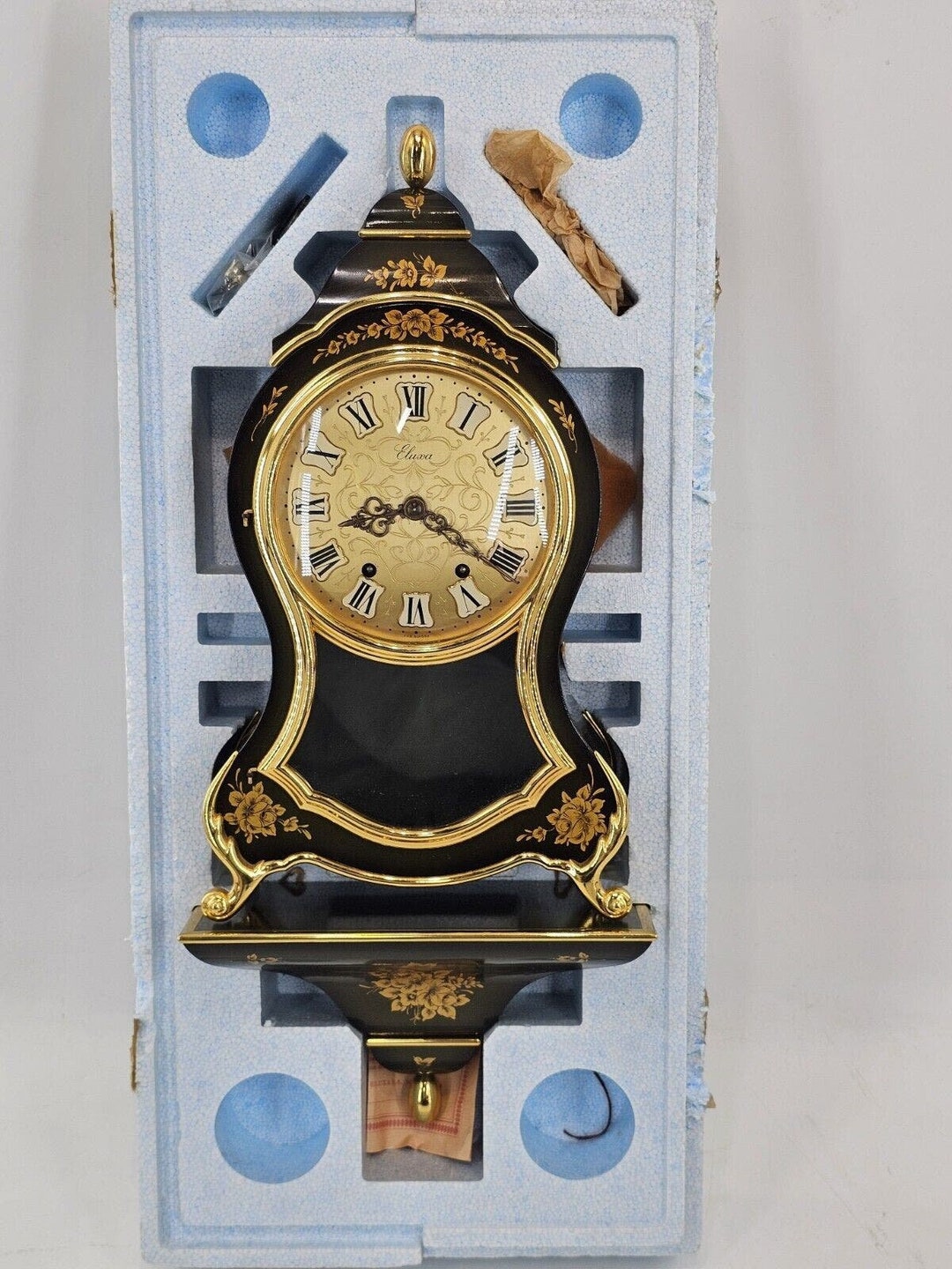 Beautiful Eluxa Mantle Clock Missing Finial but Works - Etsy