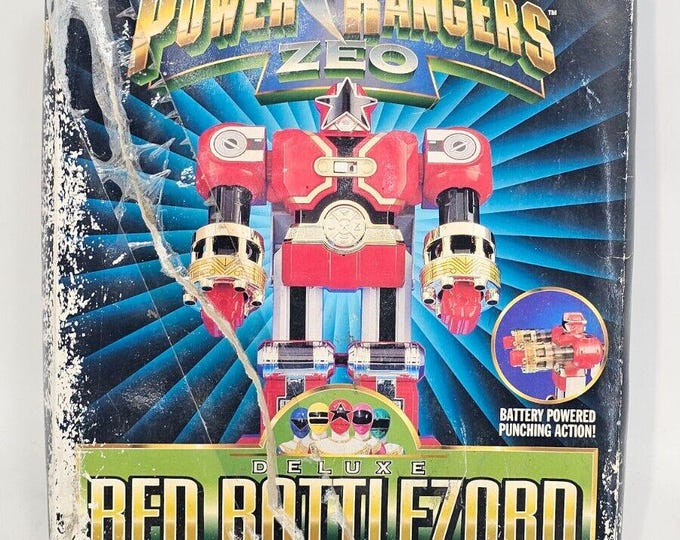 Bandai Power Rangers Zeo Deluxe Red Zeo Battlezord - Etsy