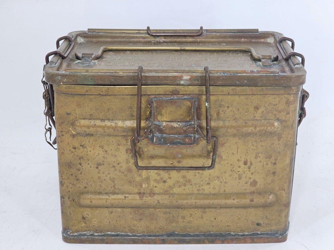 Vintage Military Flare and Smoke Distress Signal Box Mfd Aerial ...