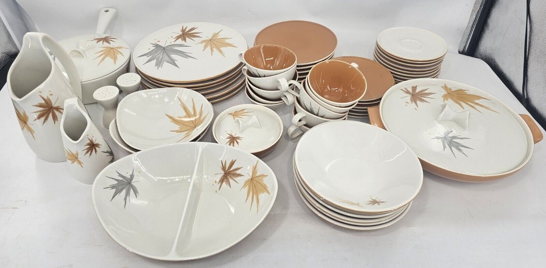 54 Ben Seibel Informal True China IROQUOIS Leaf Dinner - Etsy