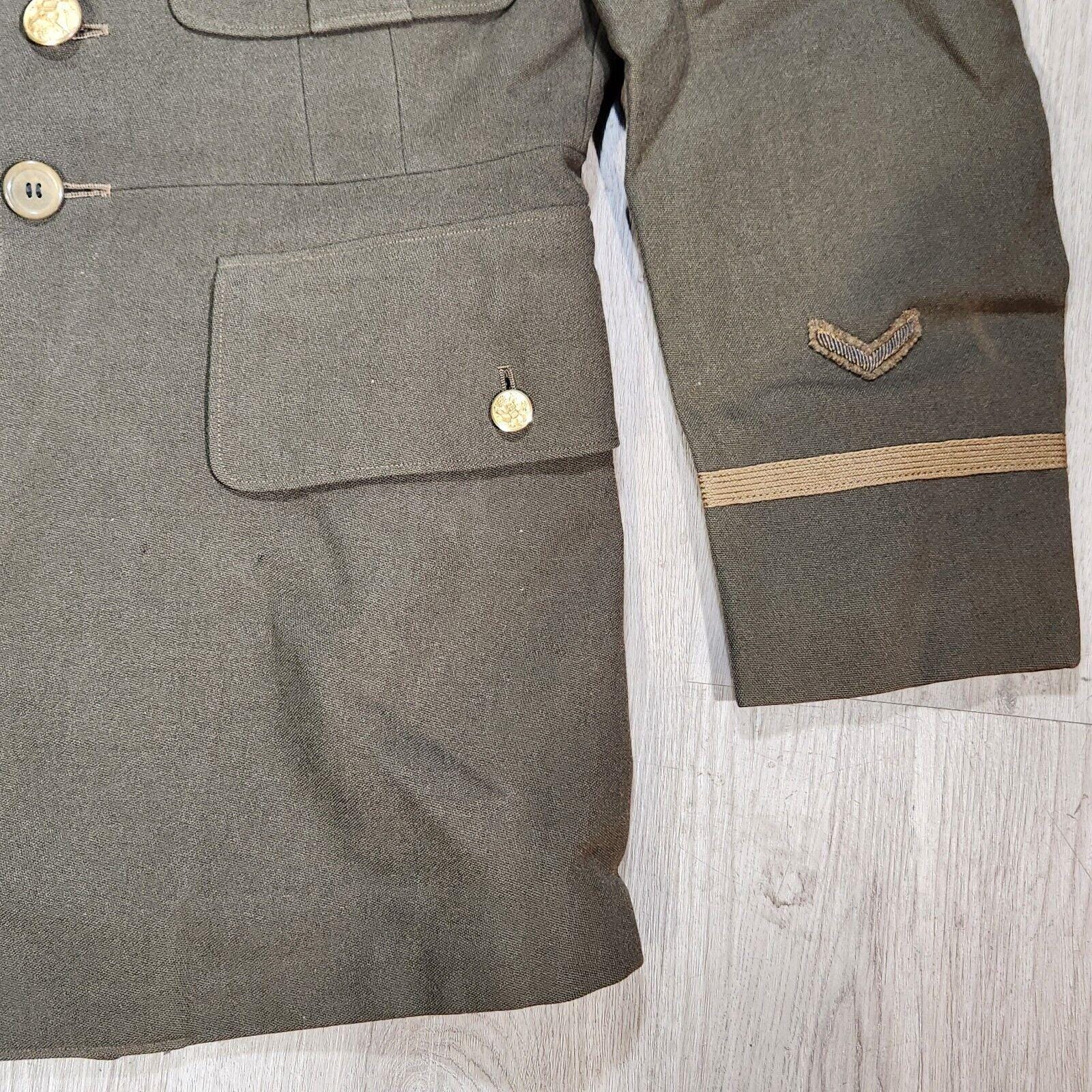 1942 WWII US Army Officer Uniform Jacket Coat - Etsy