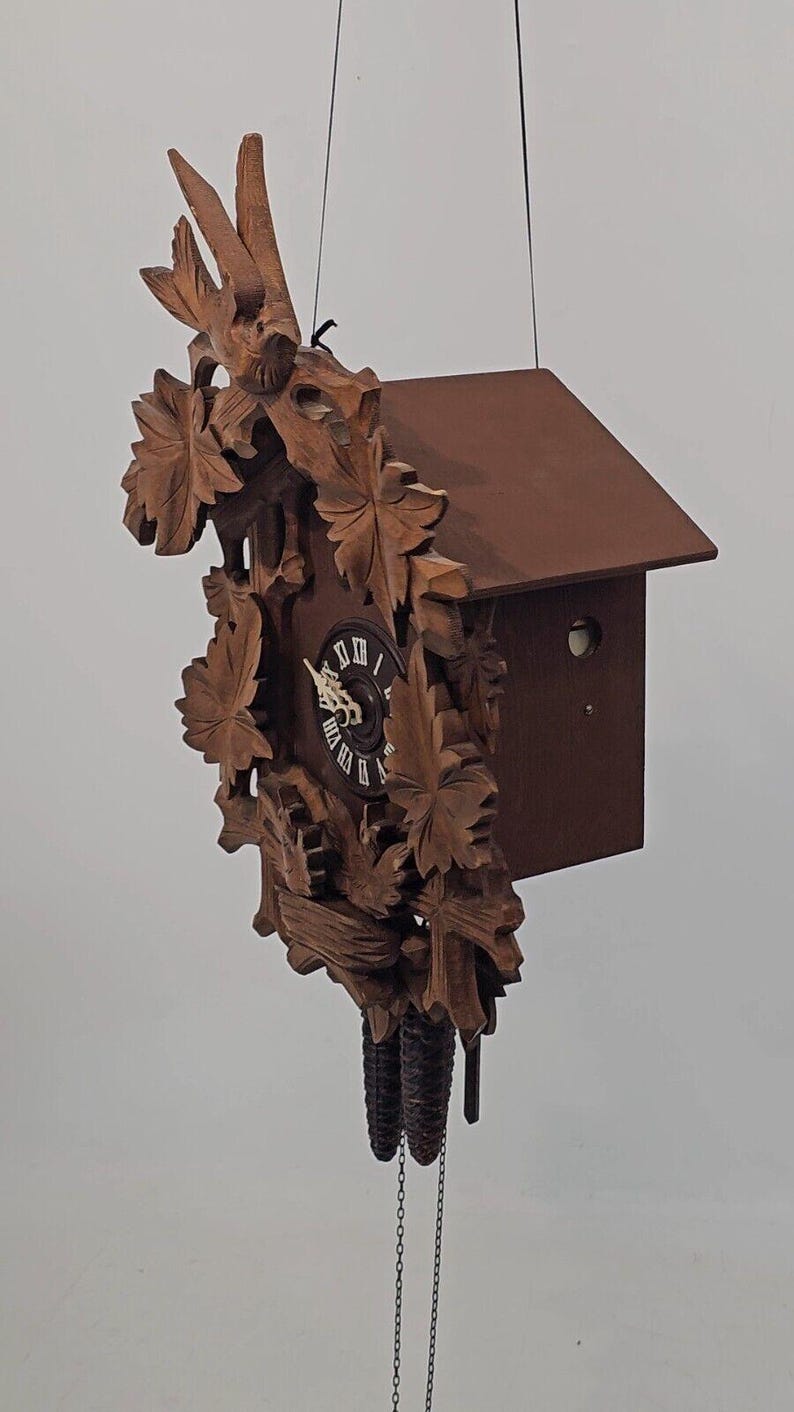 Antique West German MUSICAL Black Forest Regula Cuckoo Clock Repair ...