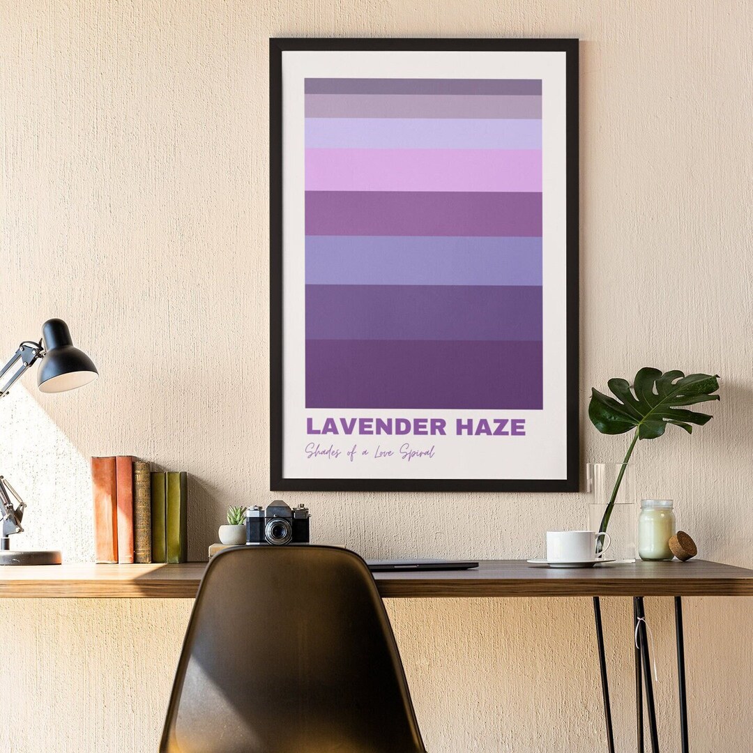 Lavender Haze Color Palette Poster Minimalist Digital Print - Etsy UK