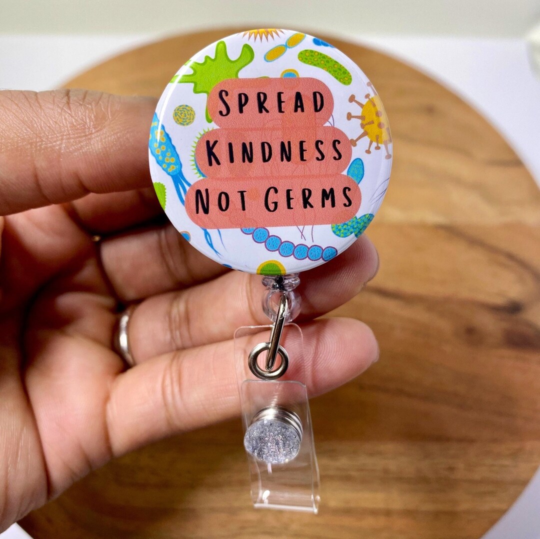 Spread Kindness Badge Reel, Nurse Badge Reel, Trendy Badge Reel ...