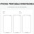 IPhone App UI/UX Wireframe Templates, 3 Formats in A4, Instant Download ...