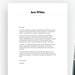 Minimalist, Modern Cover Letter Application Template, MS Word, Editable ...