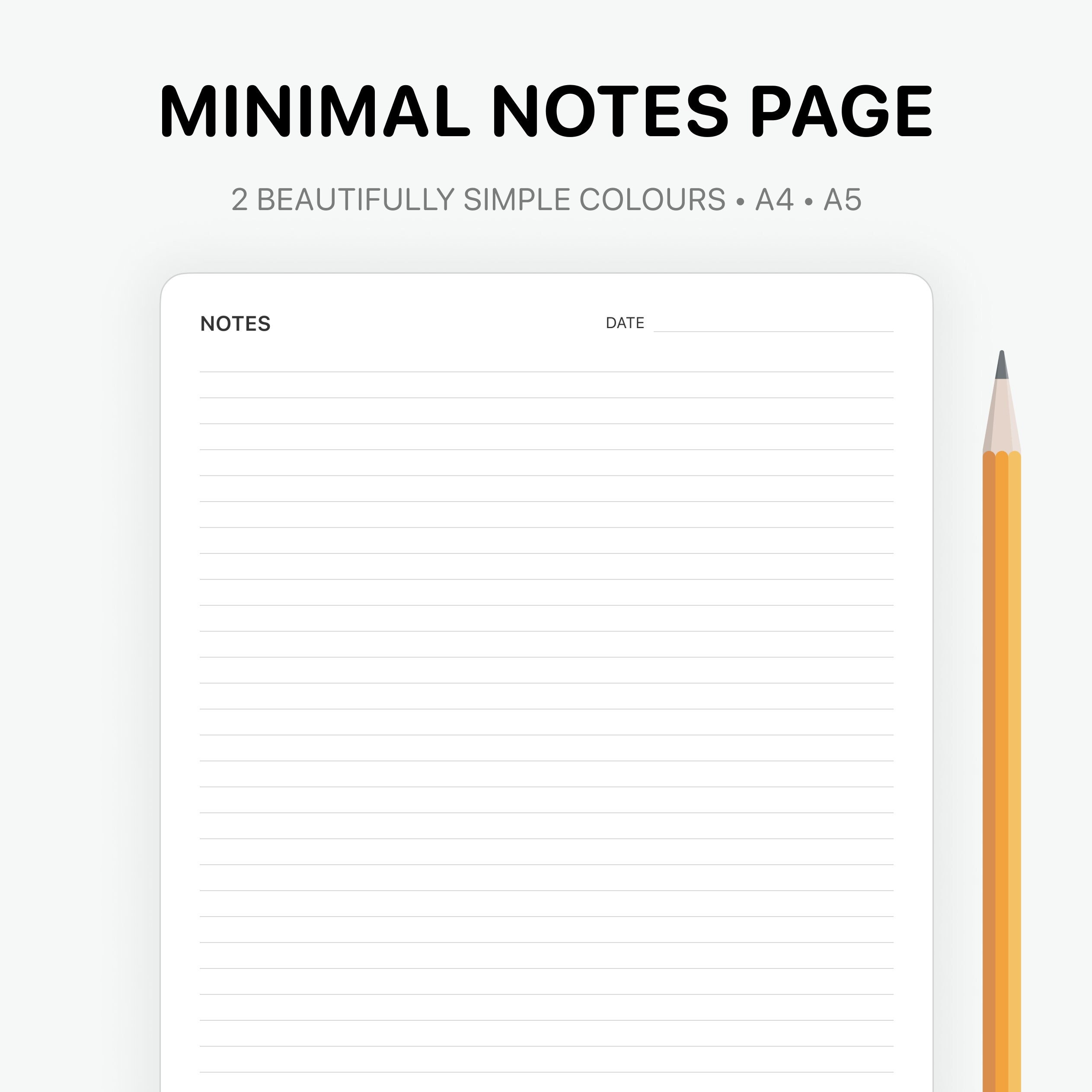 Everyday Printable Writing Paper, A4 & A5 Instant Download - Etsy