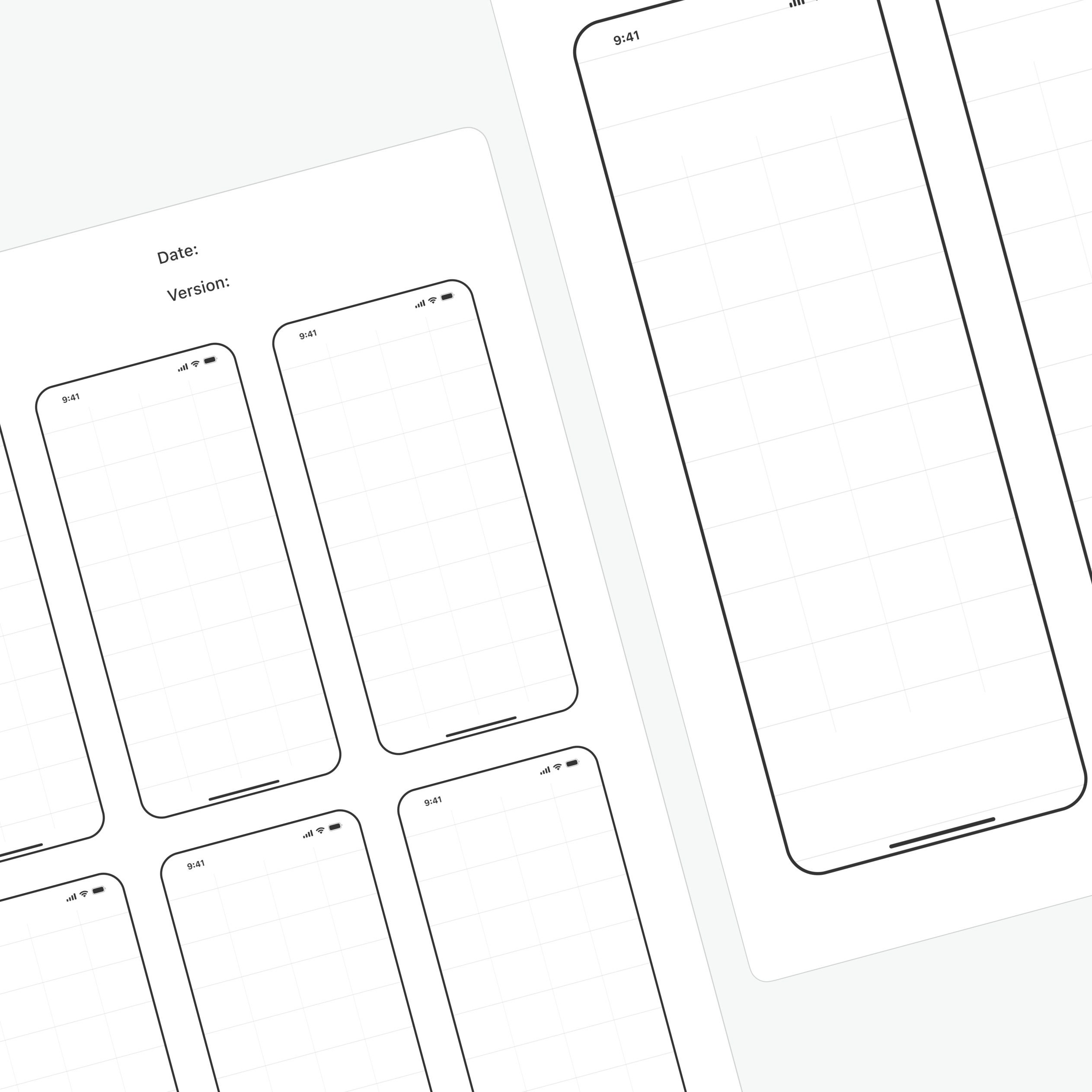 Iphone 5 Wireframe Template