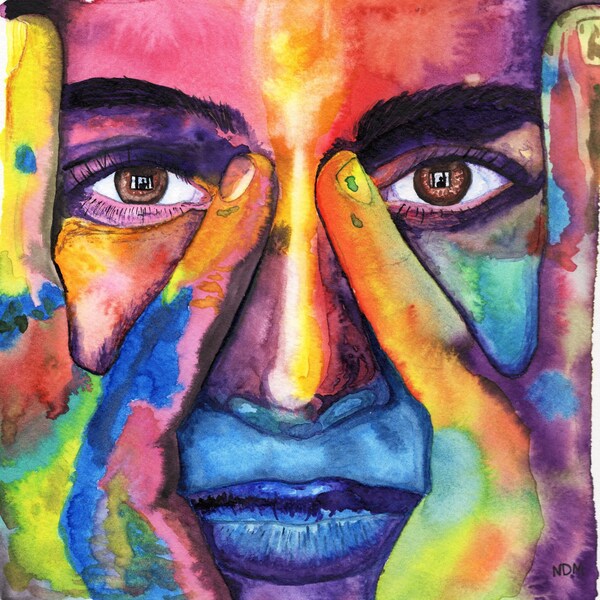 Colorful Face - Etsy