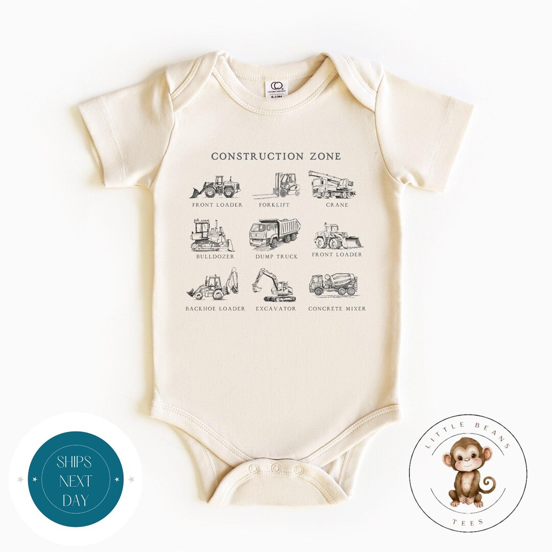 Construction Zone Baby Onesie® | Baby Shower Gift | Construction Zone ...