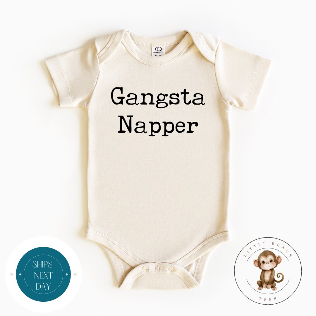 Gansta Napper Baby Onesie® | Cute Funny Toddler Tshirt | Baby Shower ...
