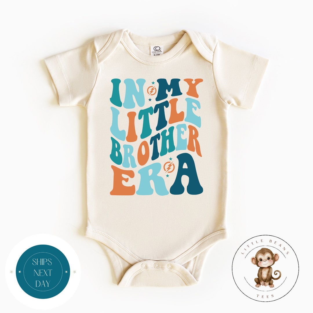 In My Little Brother Era Color Baby Onesie® | Brother Tshirt | Custom ...