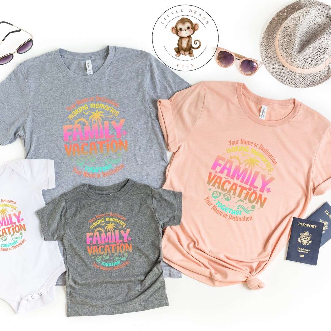 Family 2024 Name Vacation Shirts | Making Memories Matching Shirts ...