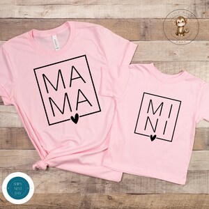 Mama Mini Heart Matching Shirts | Mom Kids Family Shirts | Mothers Day ...