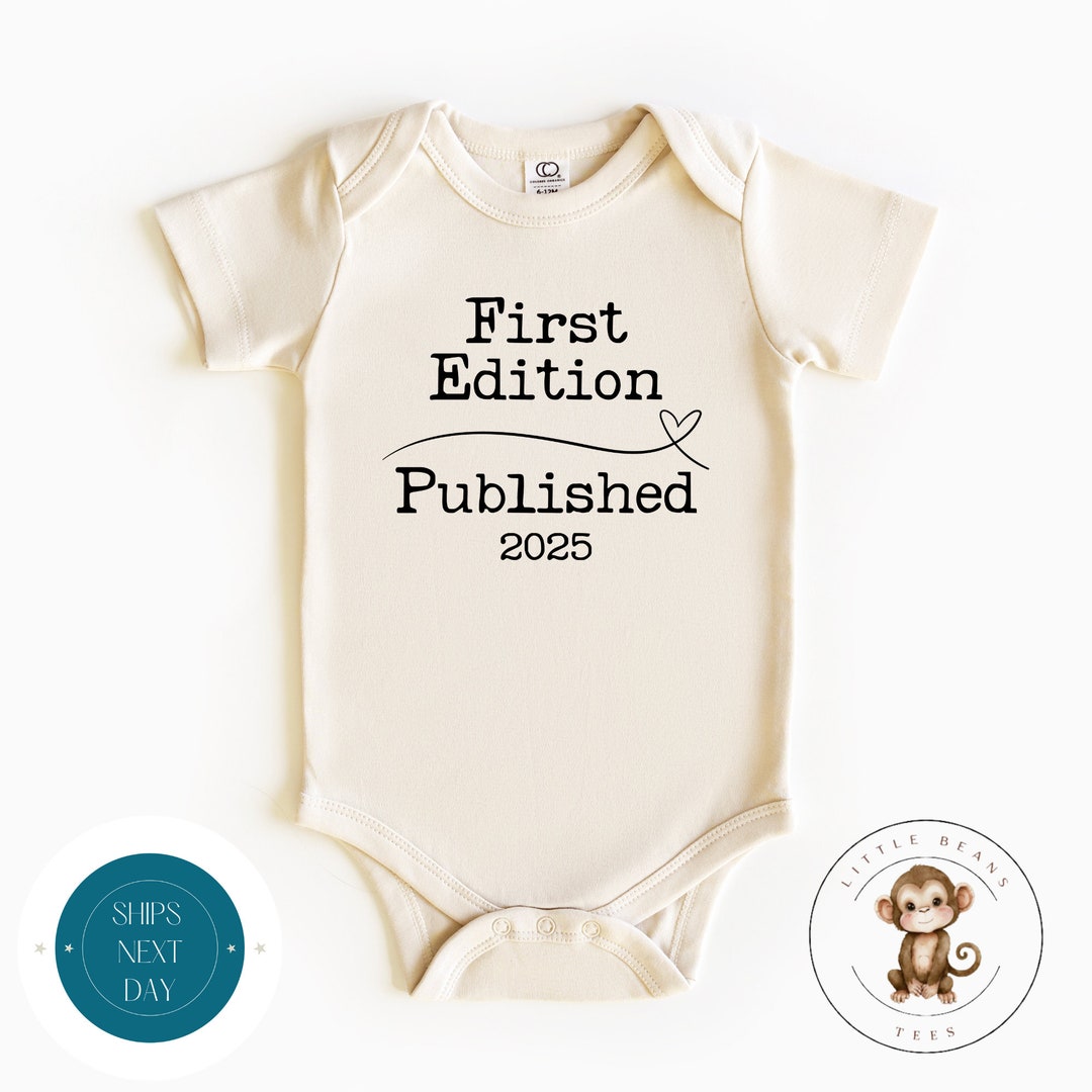 First Edition Baby Onesie® Cute Baby Announcement Baby Shower Gift New ...