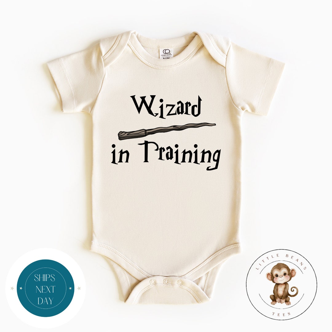 Wizard in Training Baby Onesie® | Baby Shower Gift | Kids Custom Tshirt ...