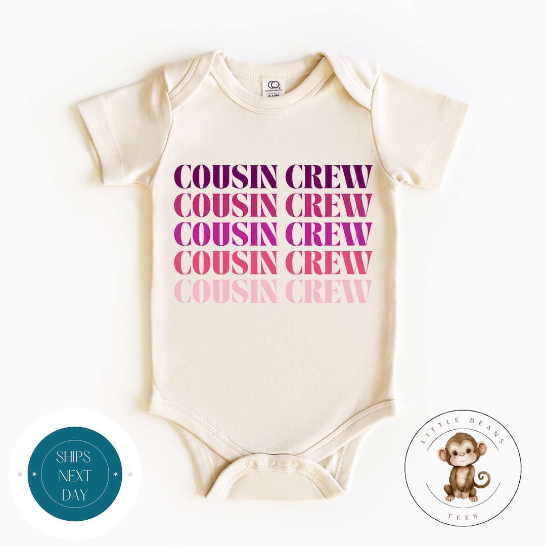 Cousin Crew Stack Pink Kids Onesie Cousin Crew Kids Tshirt Cousin Crew Cute Onesie - Etsy UK