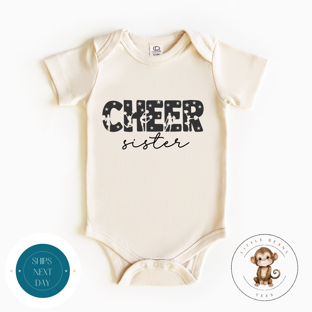 Cheer Sister Baby Onesie® Custom Cheerleading Kids Sweatshirt Cute ...