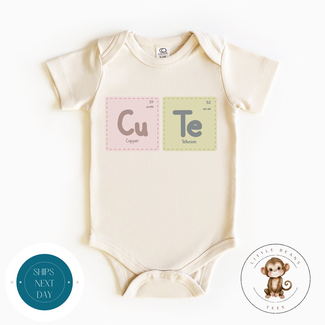 Cute Periodic Table Baby Onesie® | Custom Kids Tshirt | CU-TE Periodic ...