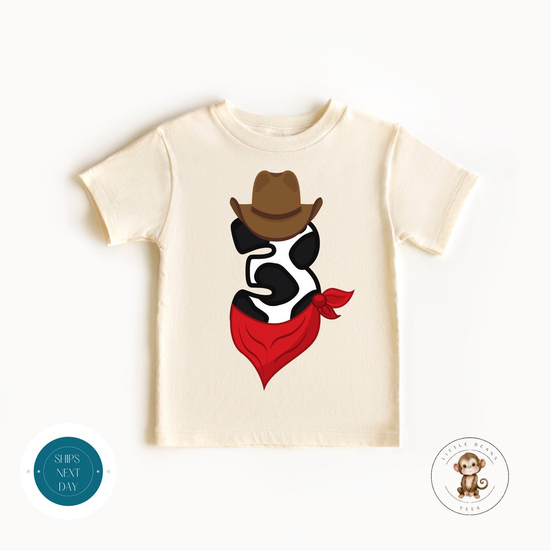 Cow Number Three Birthday Tshirt | Third Birthday Onesie® | Cute Ranch ...
