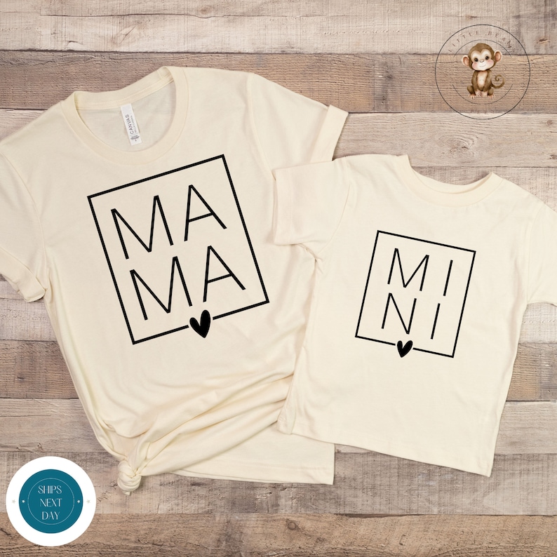 Mama Mini Heart Matching Shirts | Mom Kids Family Shirts | Mothers Day ...