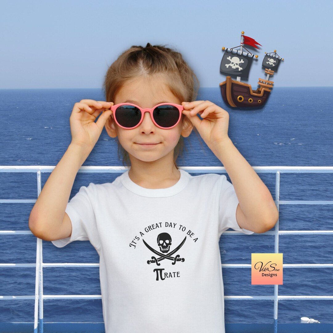 Pi Day Kids Shirt, Math Student Gift, Pirate Symbol Tshirt, Math Pie ...