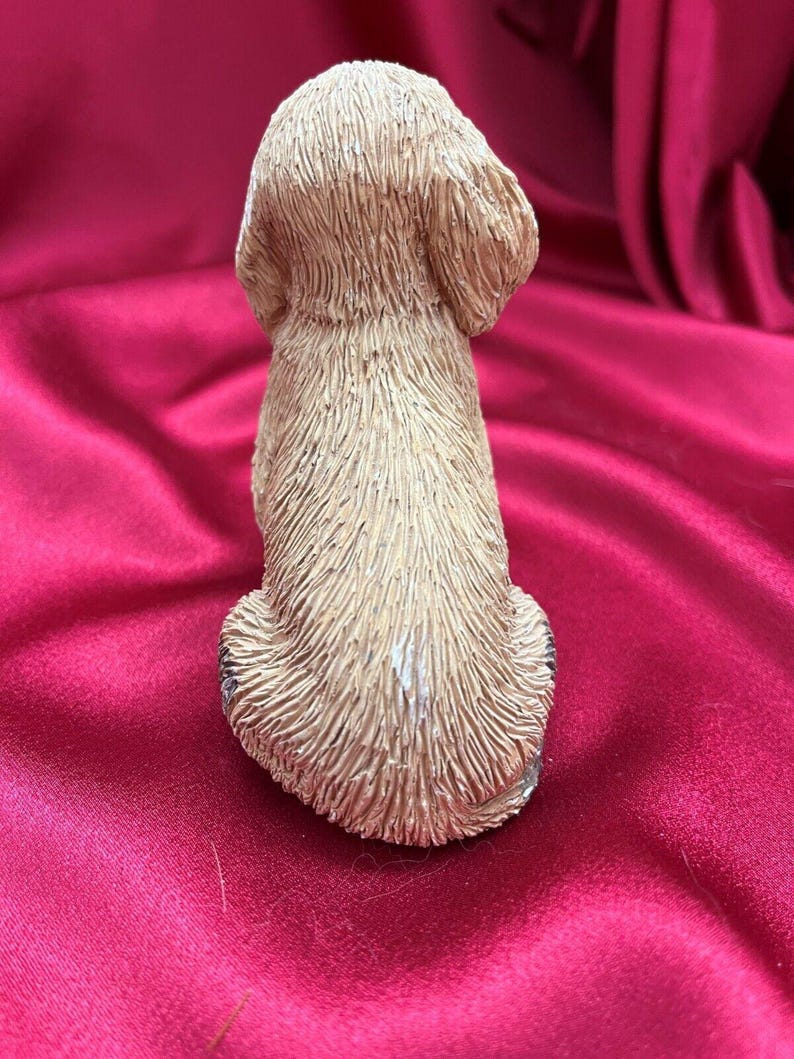 Vintage Stone Critters Cocker Spaniel Blonde Stone Clay 3.75 High - Etsy
