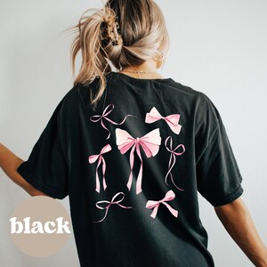 Ribbon Shirt for Girl Bow T Shirt Trendy Tees Shirt for Women Pink T ...
