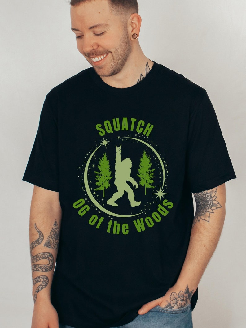 Sasquatch Gifts Shirt Pacific Northwest Forest Bigfoot Shirt Trees ...
