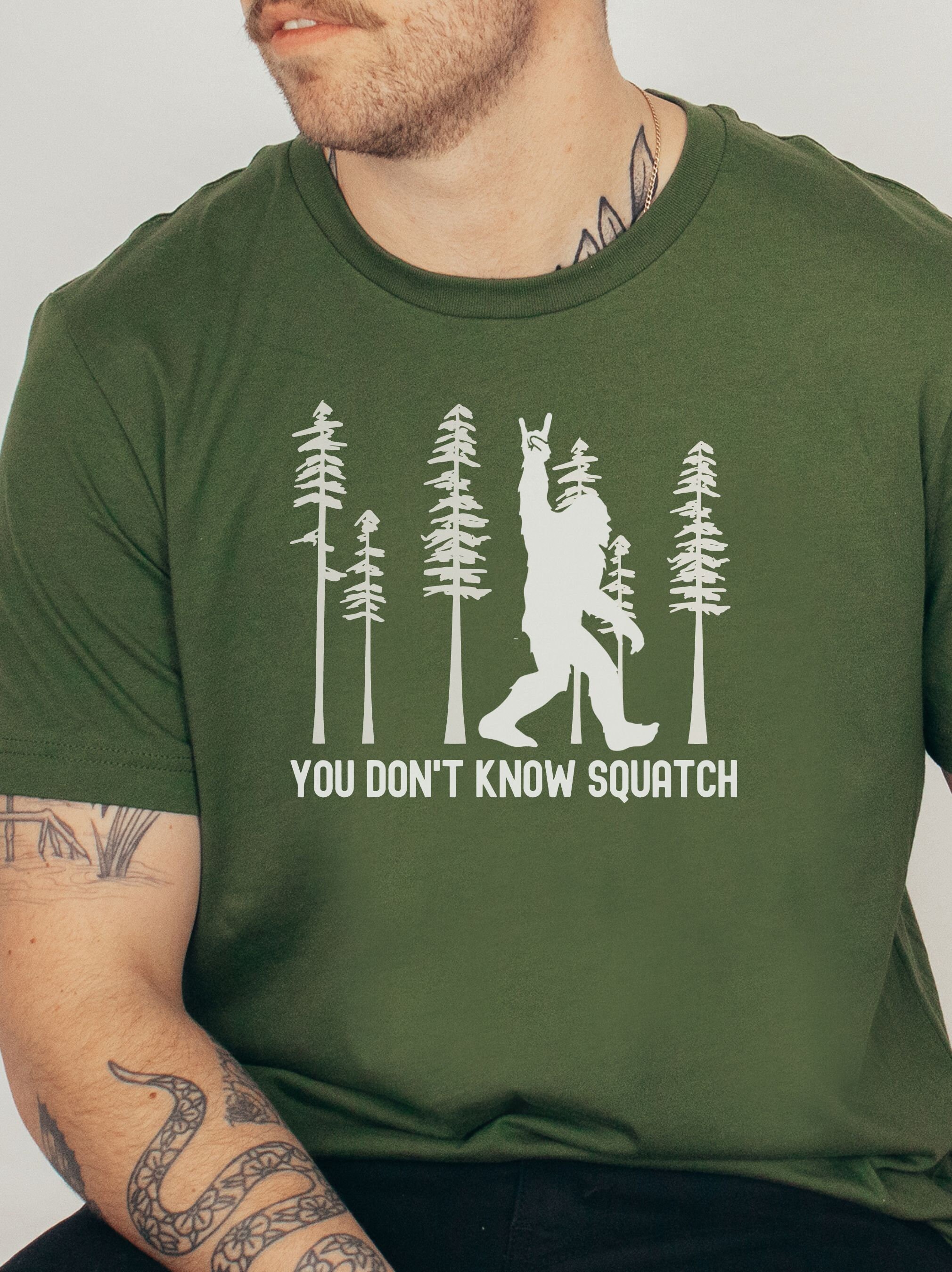 Pacific Northwest Sasquatch Rock on Shirt Sneaky Squatch Kids and Dad's ...