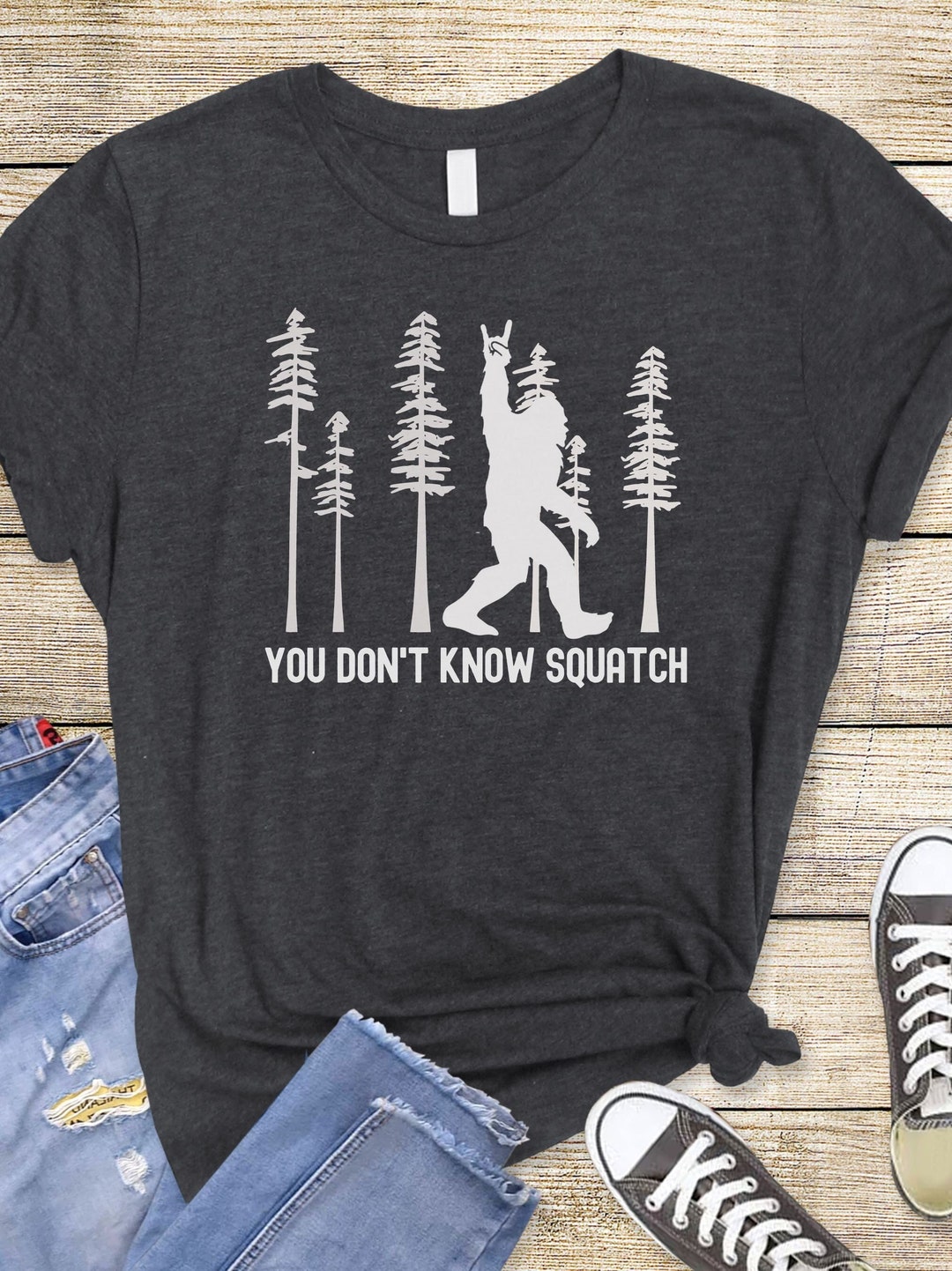 Pacific Northwest Sasquatch Rock on Shirt Sneaky Sasquatch Pacific ...