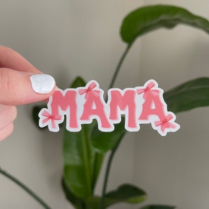 Mama Sticker Bow Sticker for Phone Stickers Kindle Stickers for Mom Bow ...