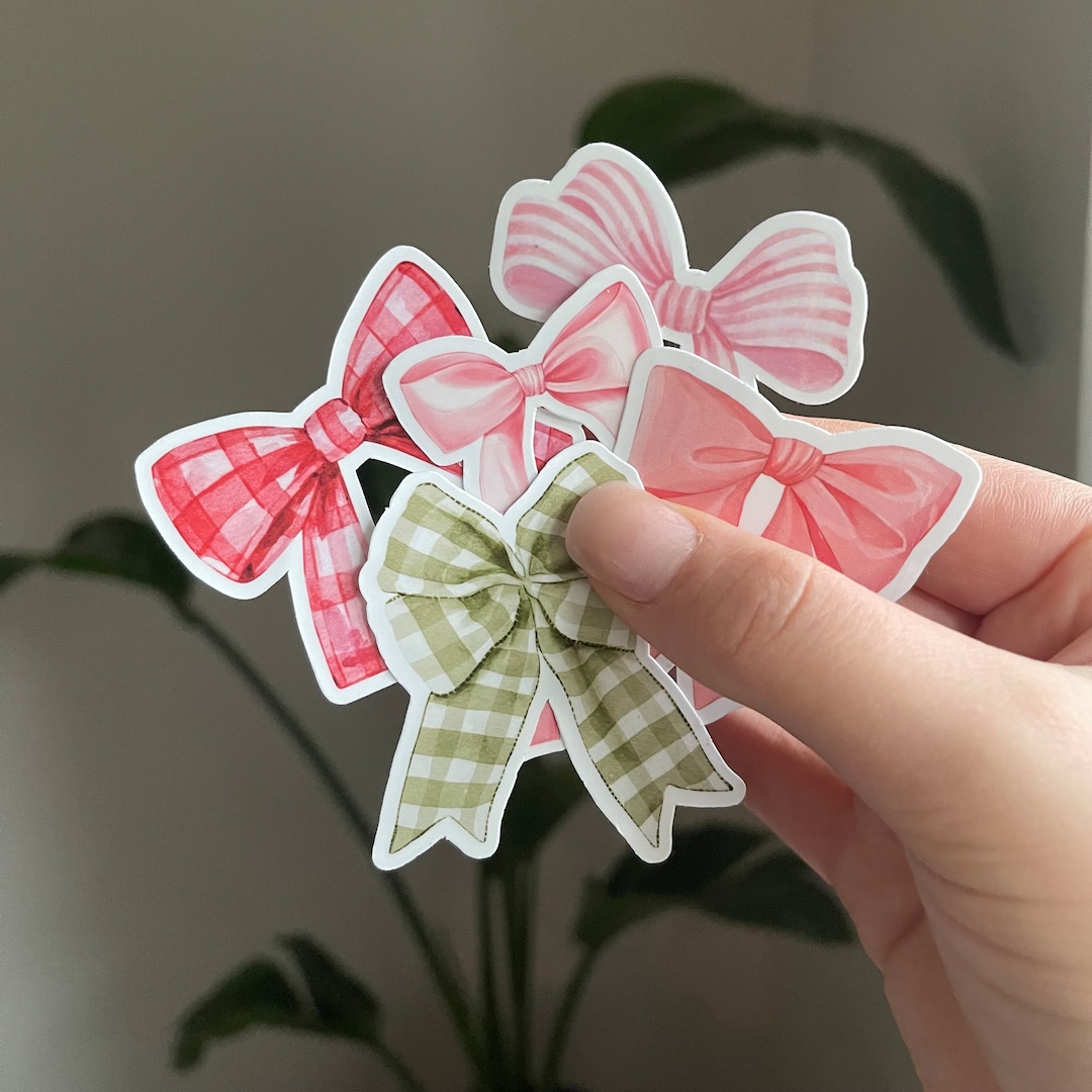 Bows Sticker for Phone Stickers Kindle Stickers for Girl Bow Journal ...