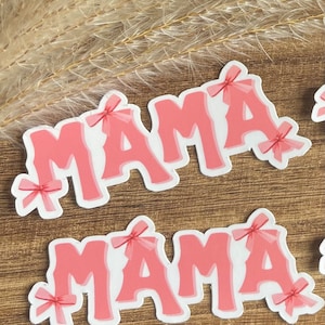 Mama Sticker Bow Sticker for Phone Stickers Kindle Stickers for Mom Bow ...