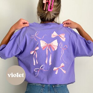 Ribbon Shirt for Girl Bow T Shirt Trendy Tees Shirt for Women Pink T ...