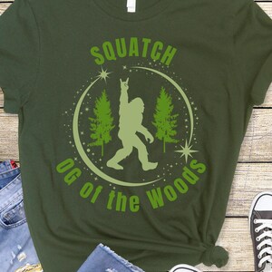 Sasquatch Gifts Shirt Pacific Northwest Forest Bigfoot Shirt Trees ...