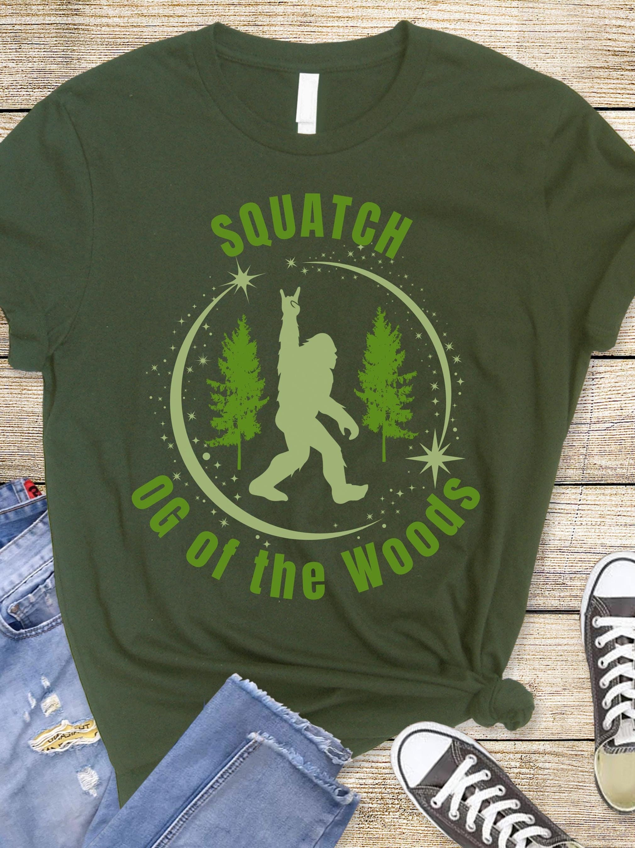 Sasquatch Gifts Shirt Pacific Northwest Forest Bigfoot Shirt Trees ...