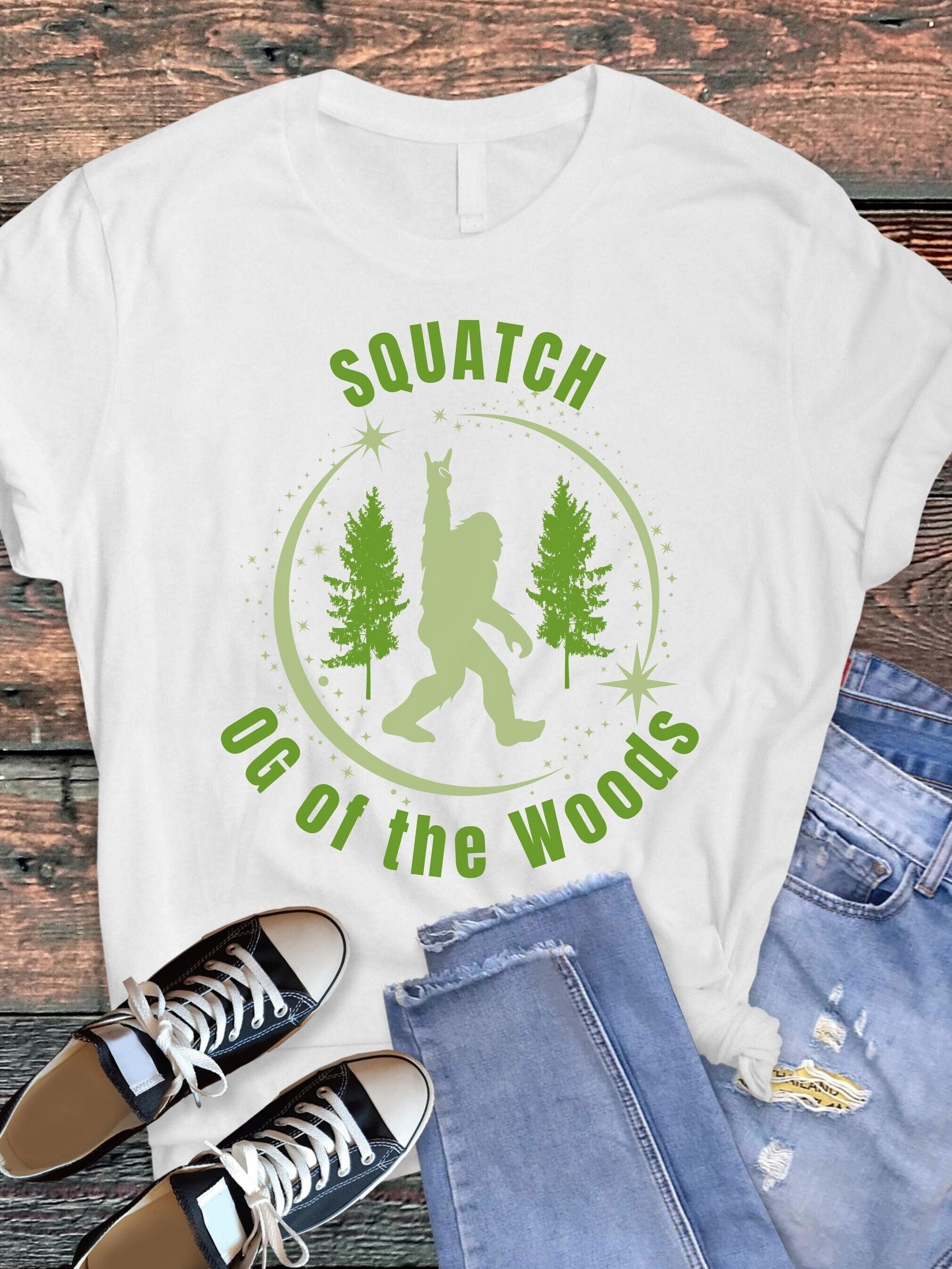Sasquatch Gifts Shirt Pacific Northwest Forest Bigfoot Shirt Trees ...