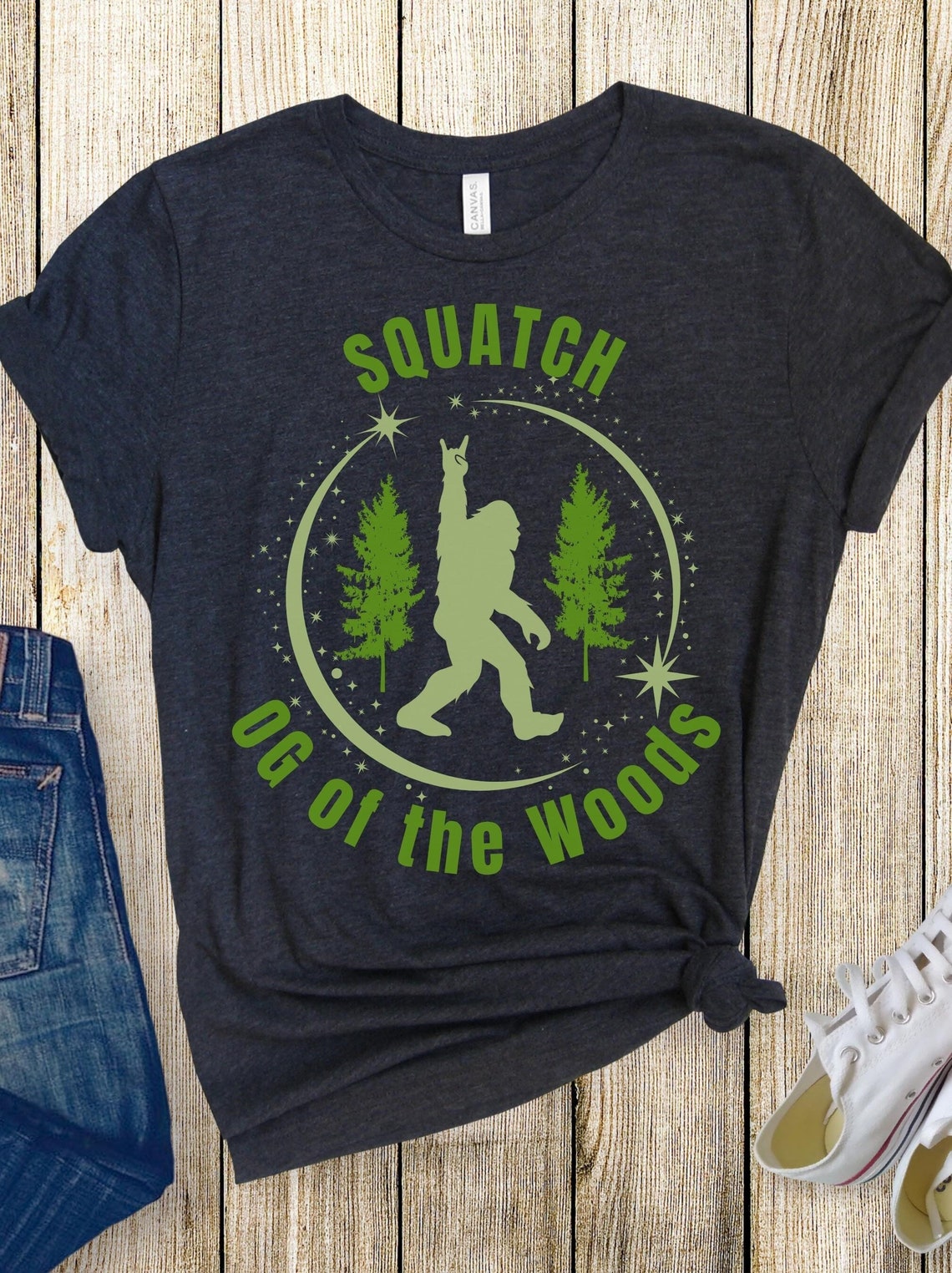Sasquatch Gifts Shirt Pacific Northwest Forest Bigfoot Shirt Trees ...