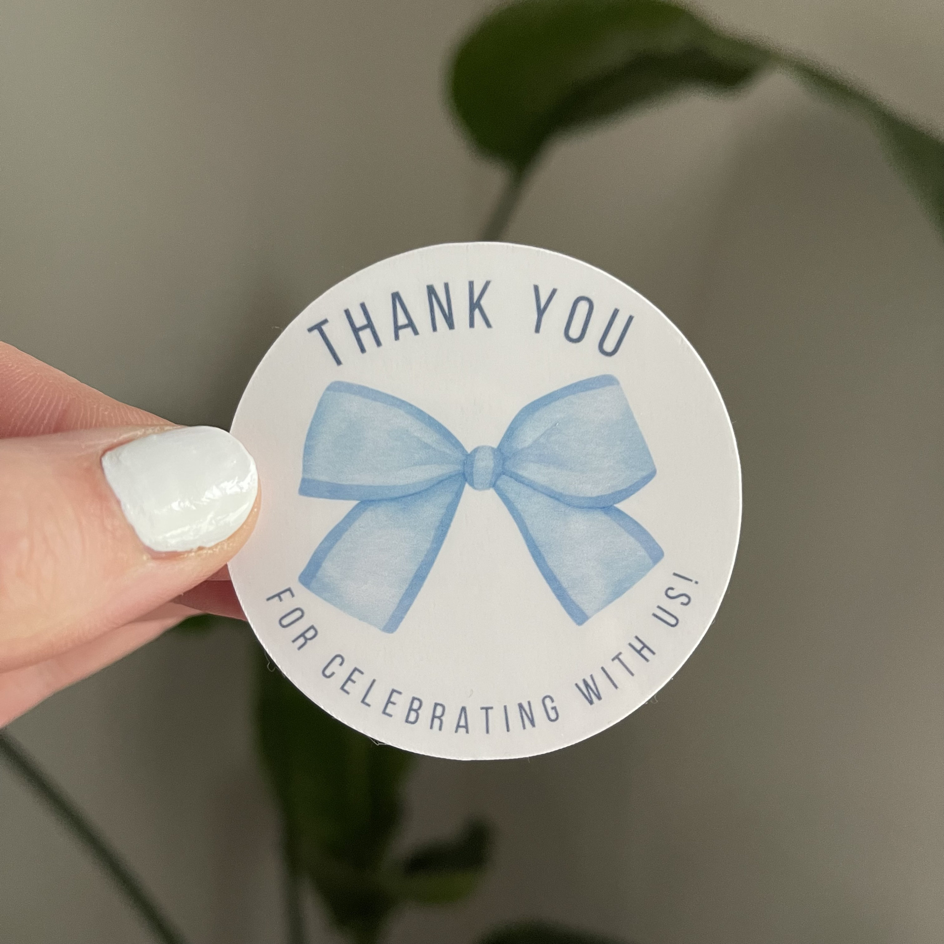 Envelope Bows Stickers Custom Party Favor for Baby Shower Favor Thank ...