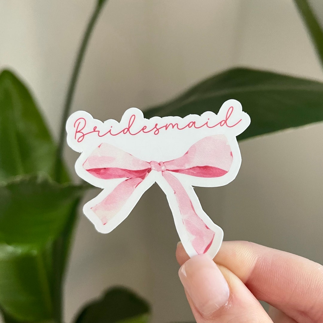 Bow Sticker Bridesmaids Gift for Bridal Party Gift for Maid of Honor ...