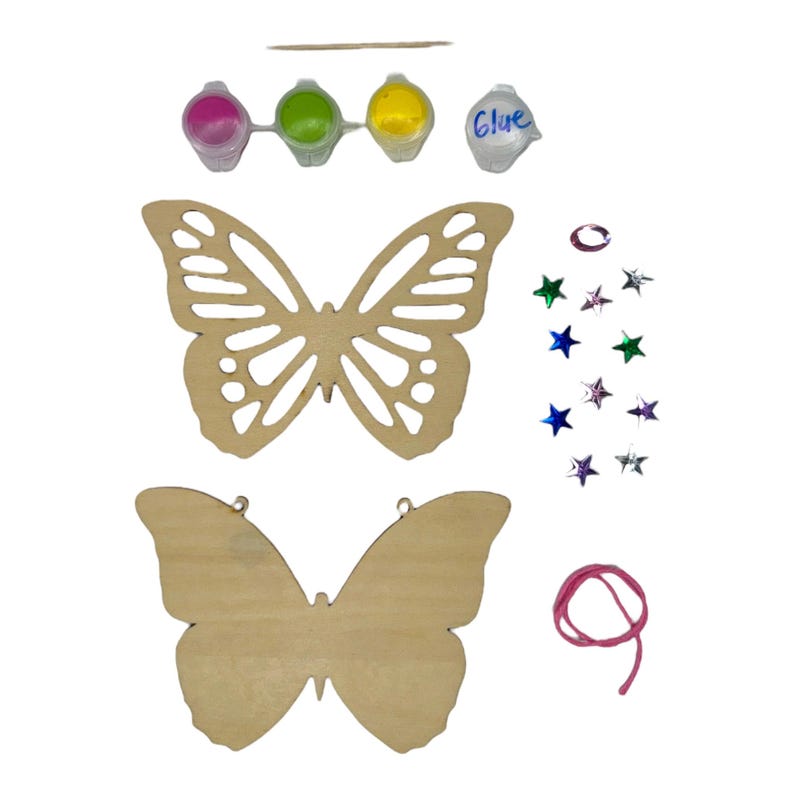 Wooden Butterfly Craft Kit - Etsy