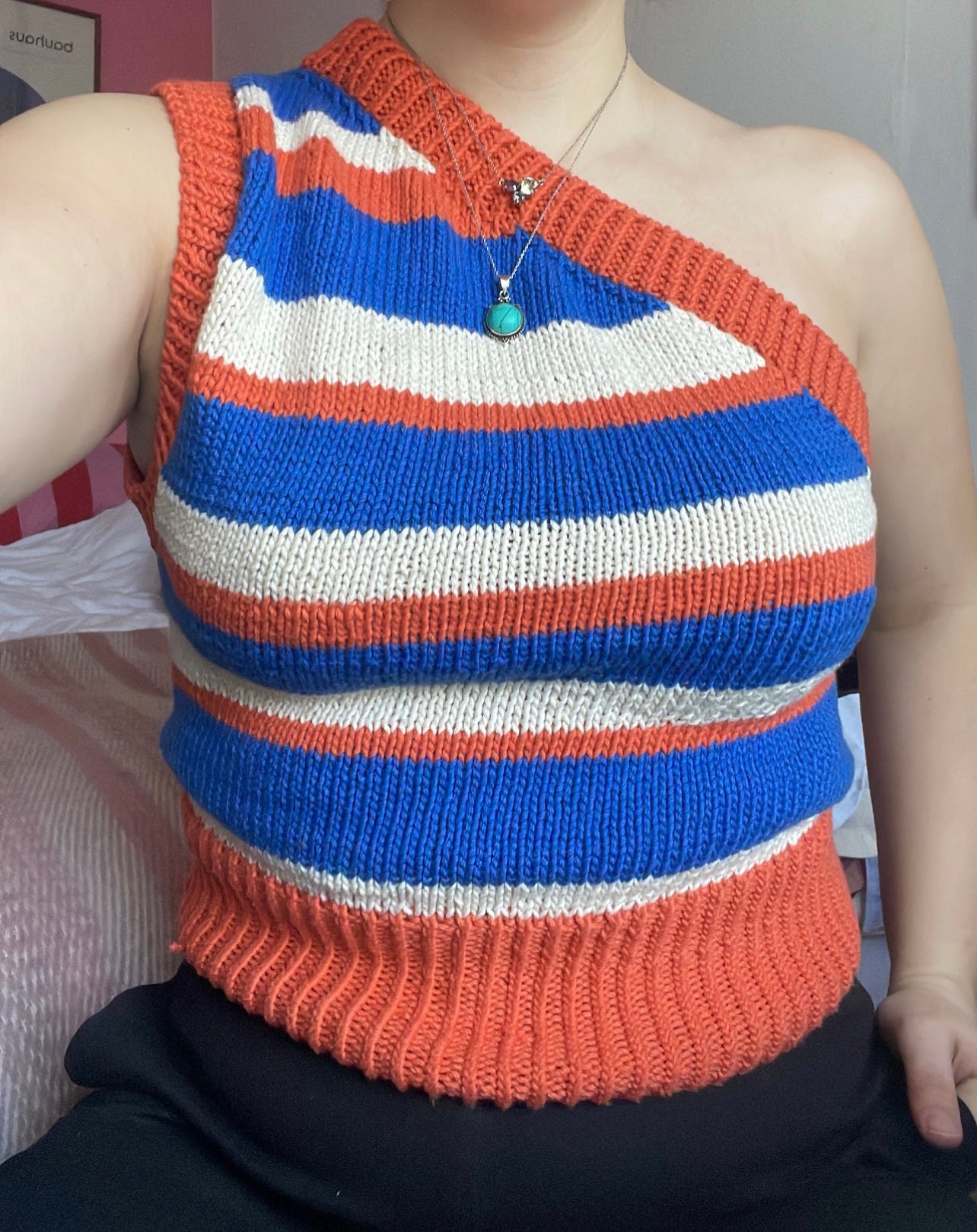 Cold Shoulder Tank Knitting PATTERN - Etsy