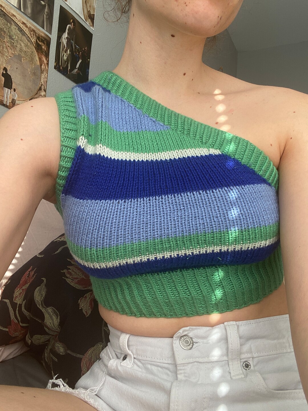 Cold Shoulder Tank Knitting PATTERN - Etsy