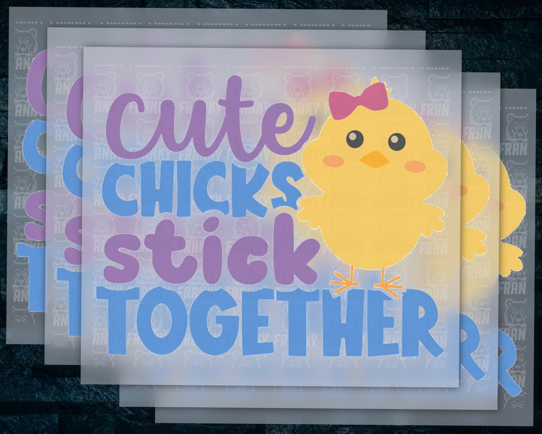 Funny Easter Shirt Design Cute Chick Theme Spring Heat Transfer Ready ...