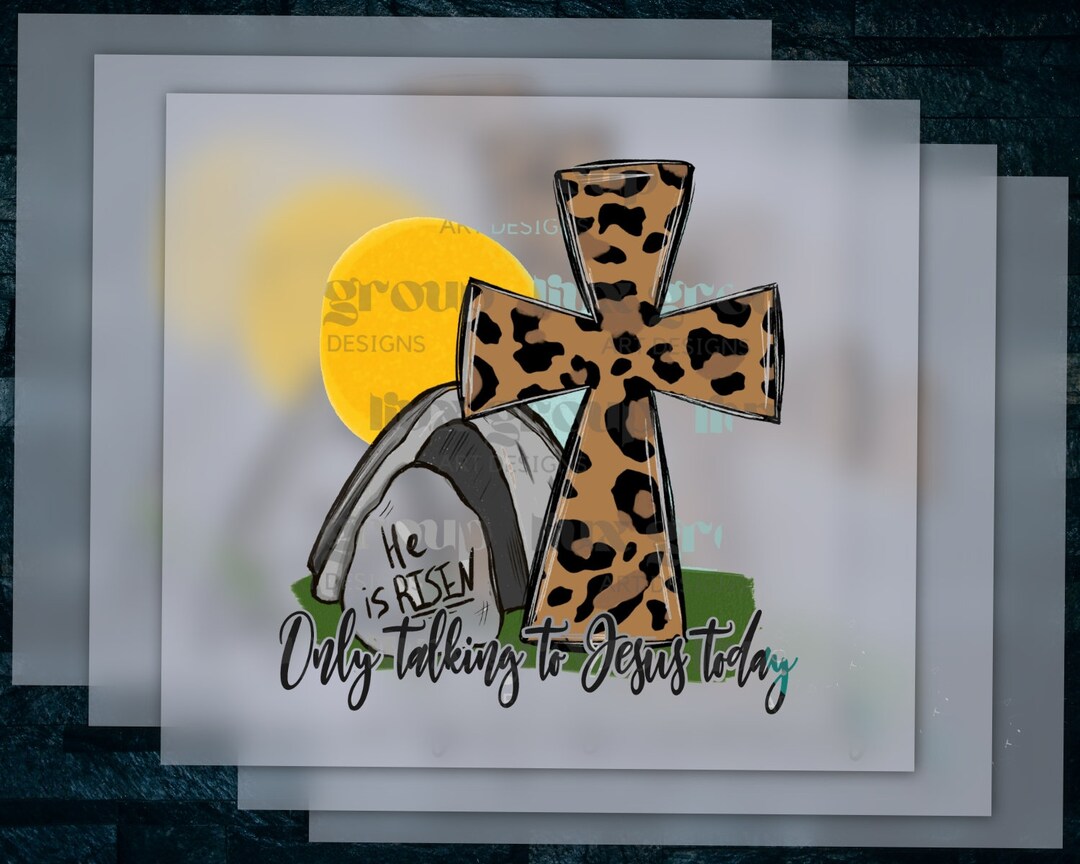 Jesus Easter Design Hand Drawn, Ready to Press and Heat Transfer ...